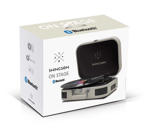 Enceinte Bluetooth Swingson on Stage - Platine/Usb/Mp3 - Gris – Amzi Group